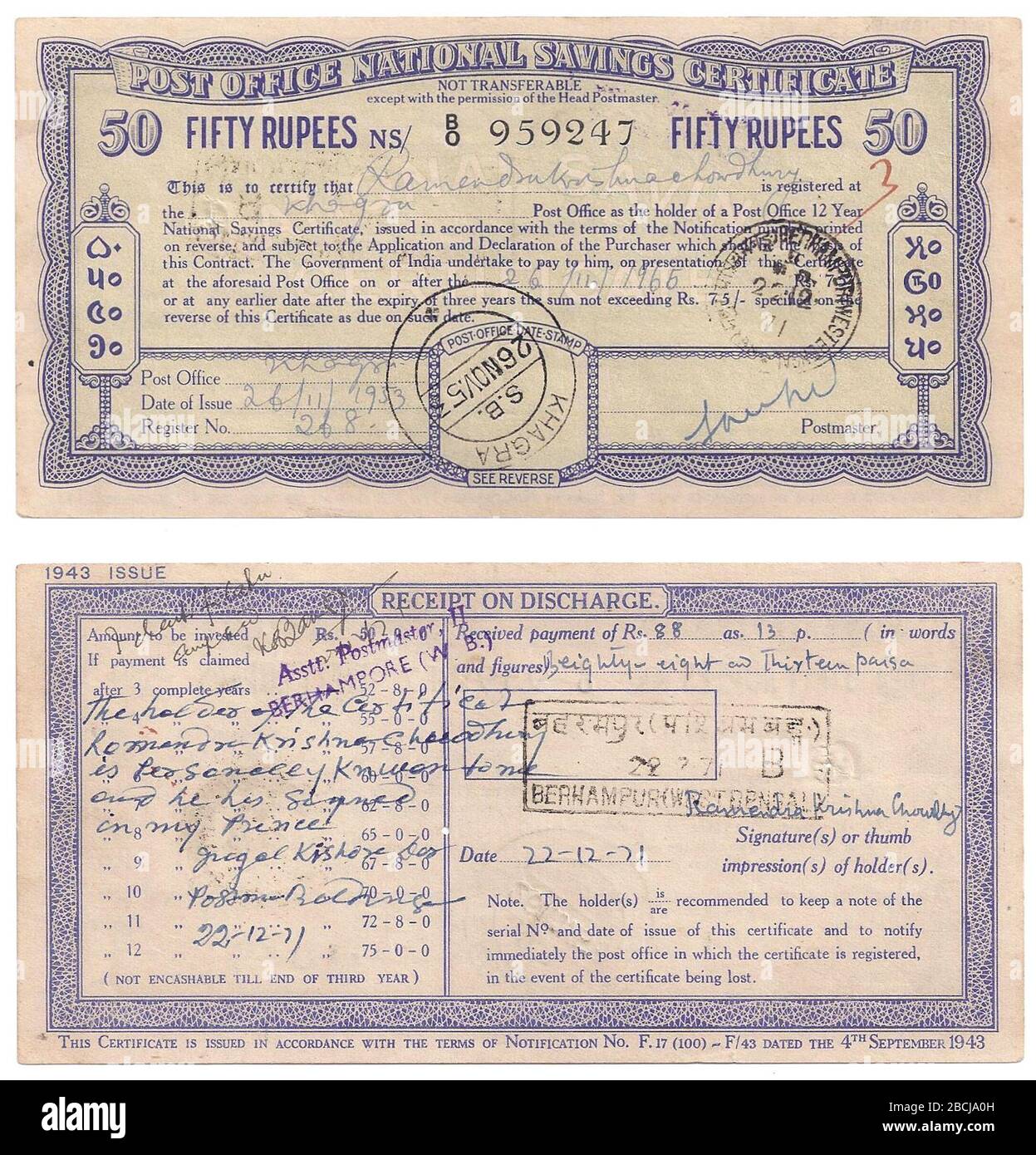 Original certificate Cut Out Stock Images & Pictures - Alamy