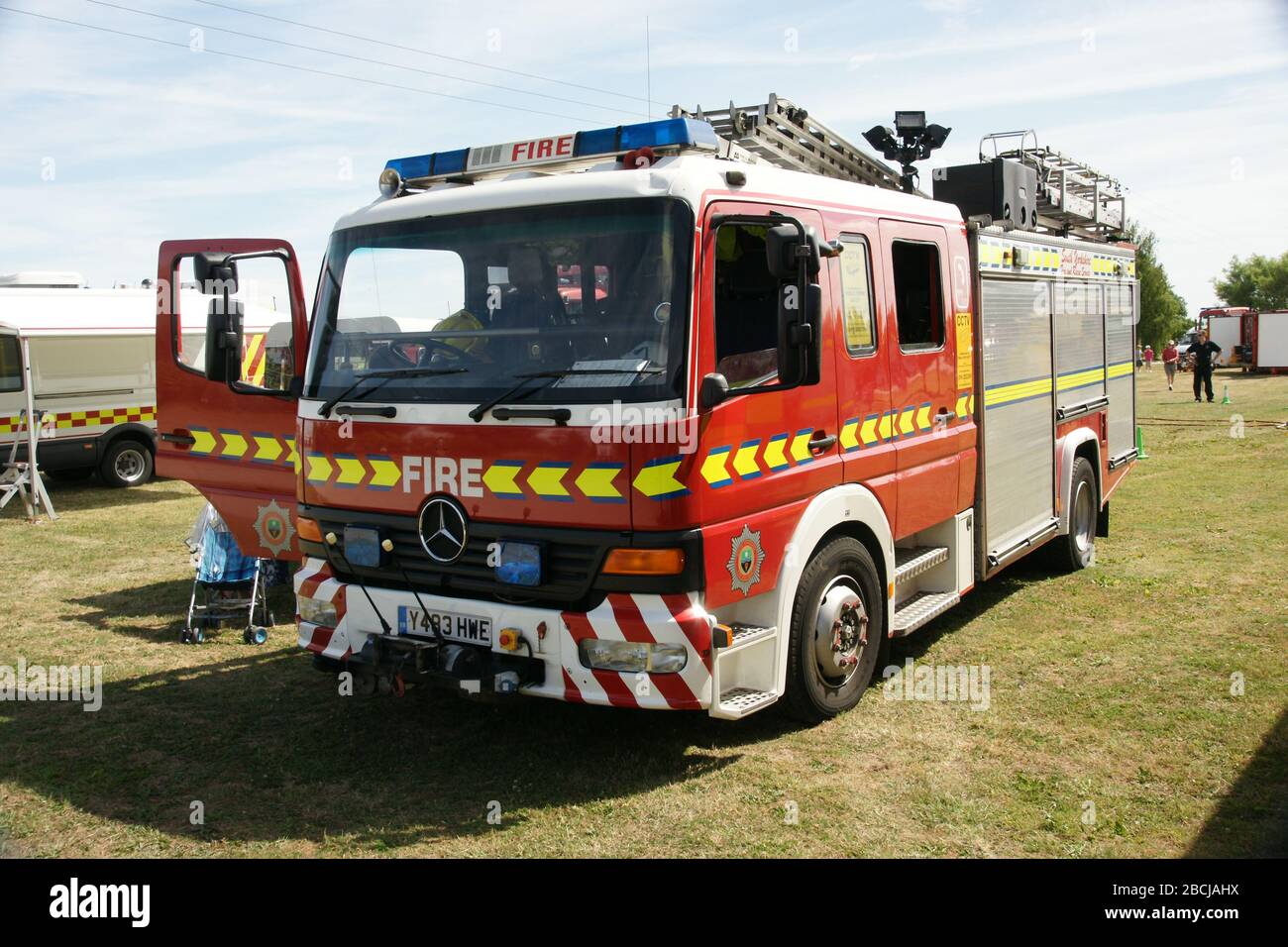 fire truck at incident Stock Photo - Alamy