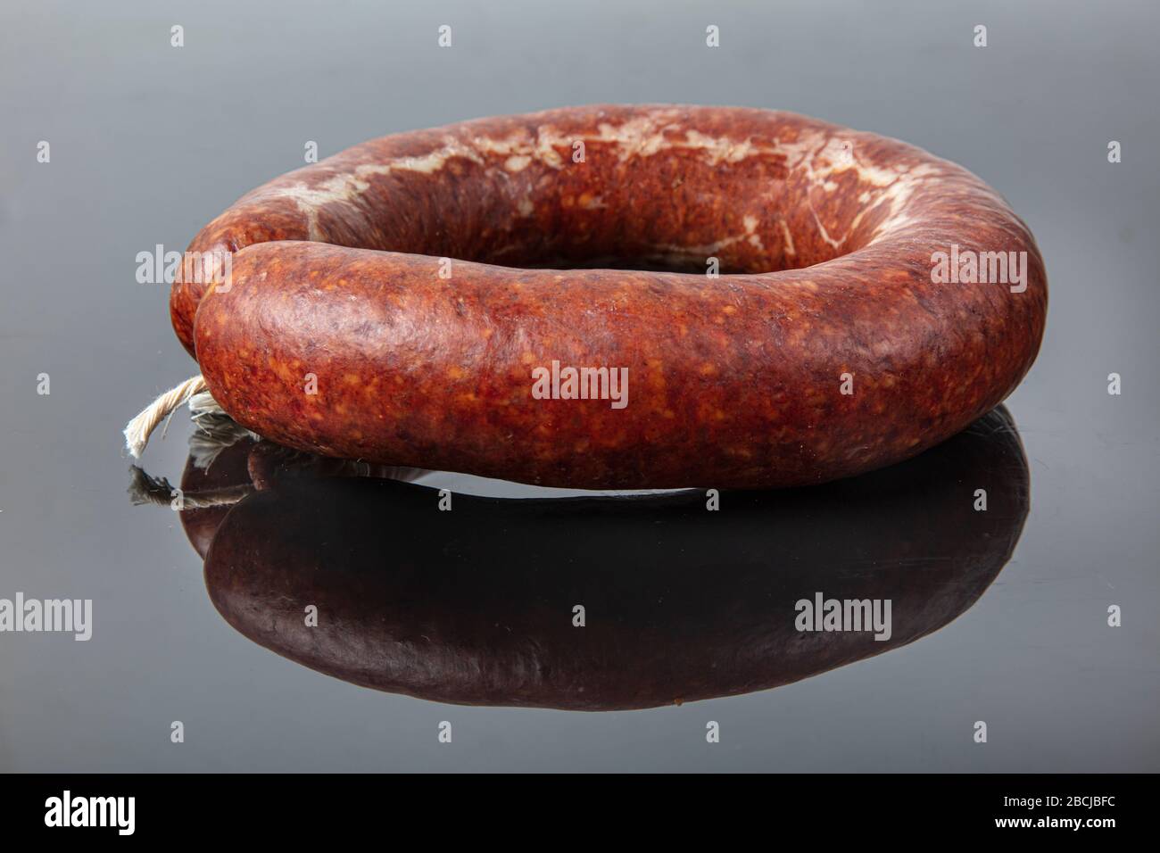Turkish sausage kangal sucuk. Sujuk (sucuk), a dry spicy sausage ...