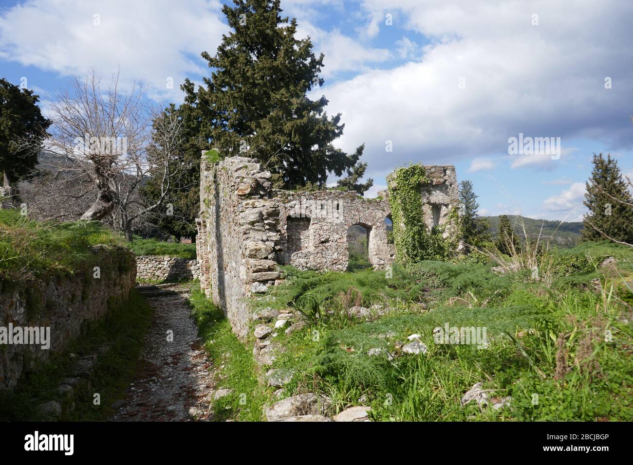 Archaeological site of Mystra Stock Photo - Alamy