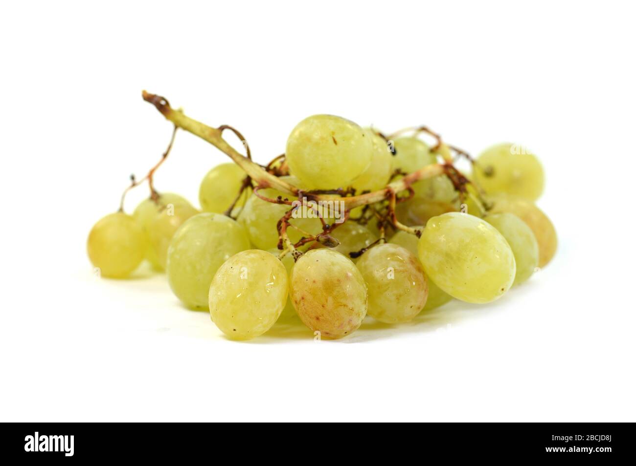 A bunch of overripe grapes isolated on white background Stock Photo - Alamy