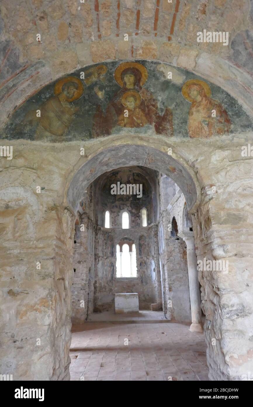 Archaeological site of Mystra Stock Photo - Alamy