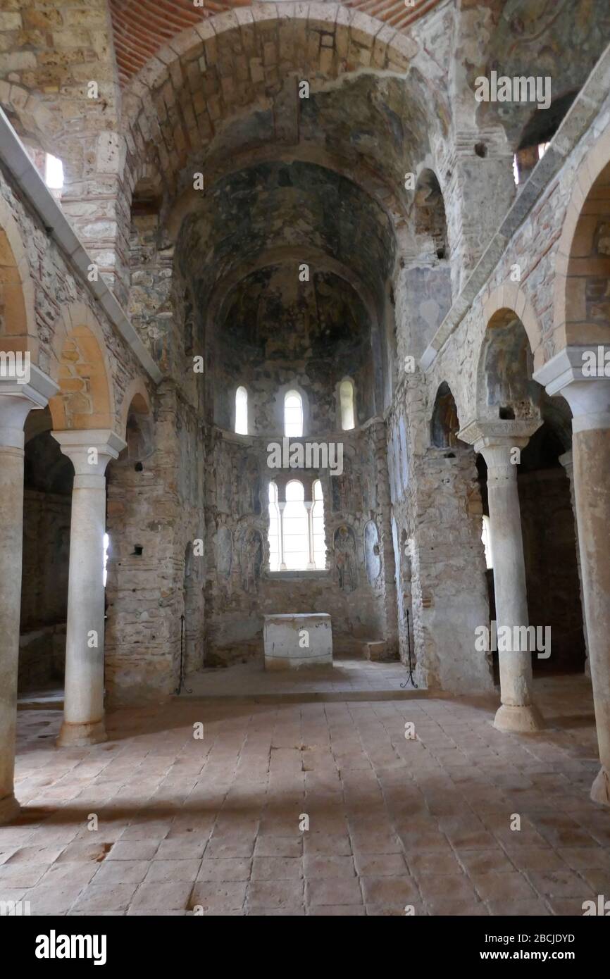 Archaeological site of Mystra Stock Photo - Alamy