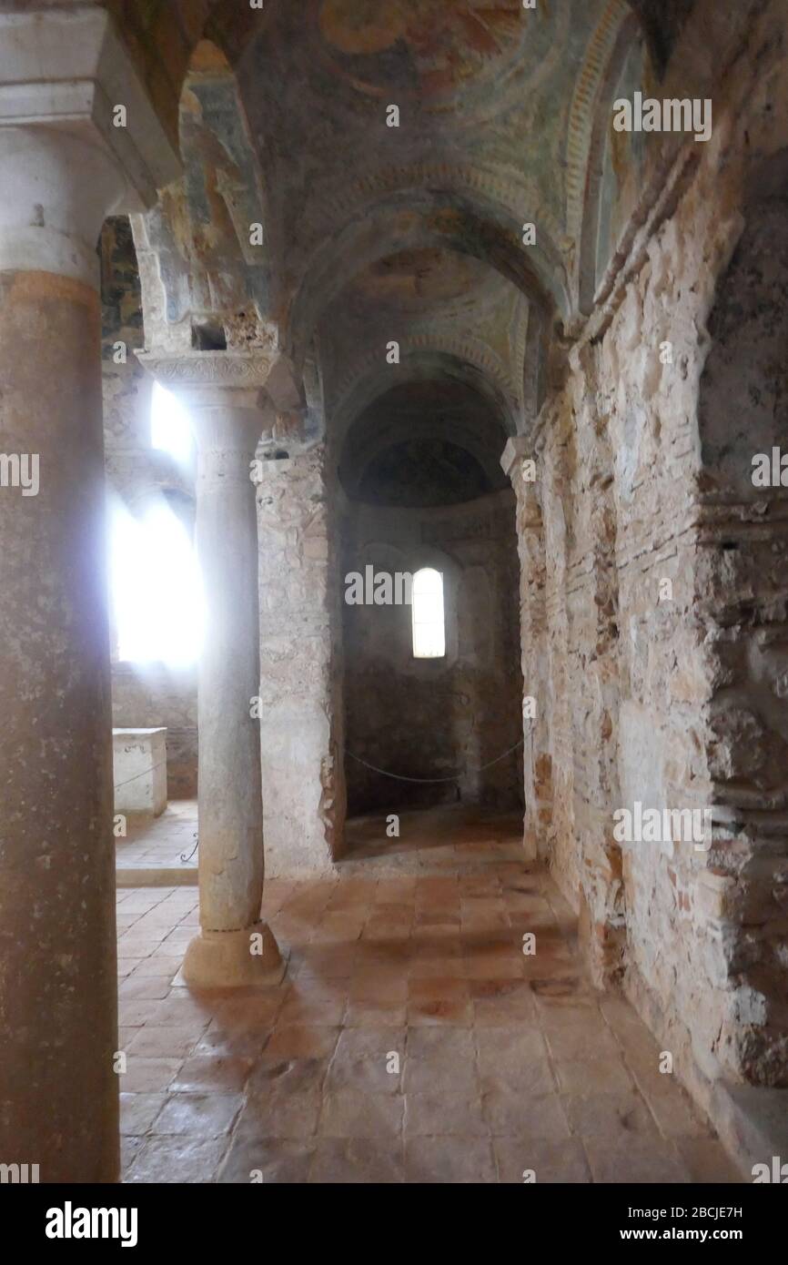 Archaeological site of Mystra Stock Photo - Alamy