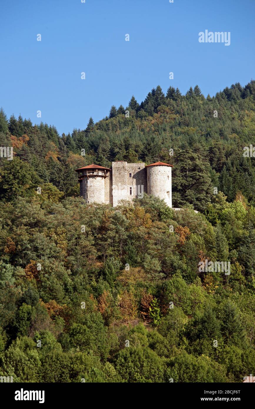 Chateau Privas Ardèche France Stock Photo - Alamy