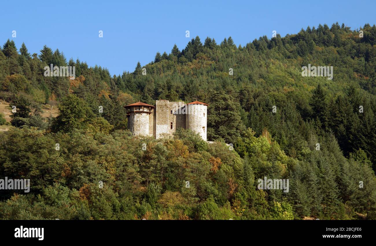 Chateau Privas Ardèche France Stock Photo - Alamy