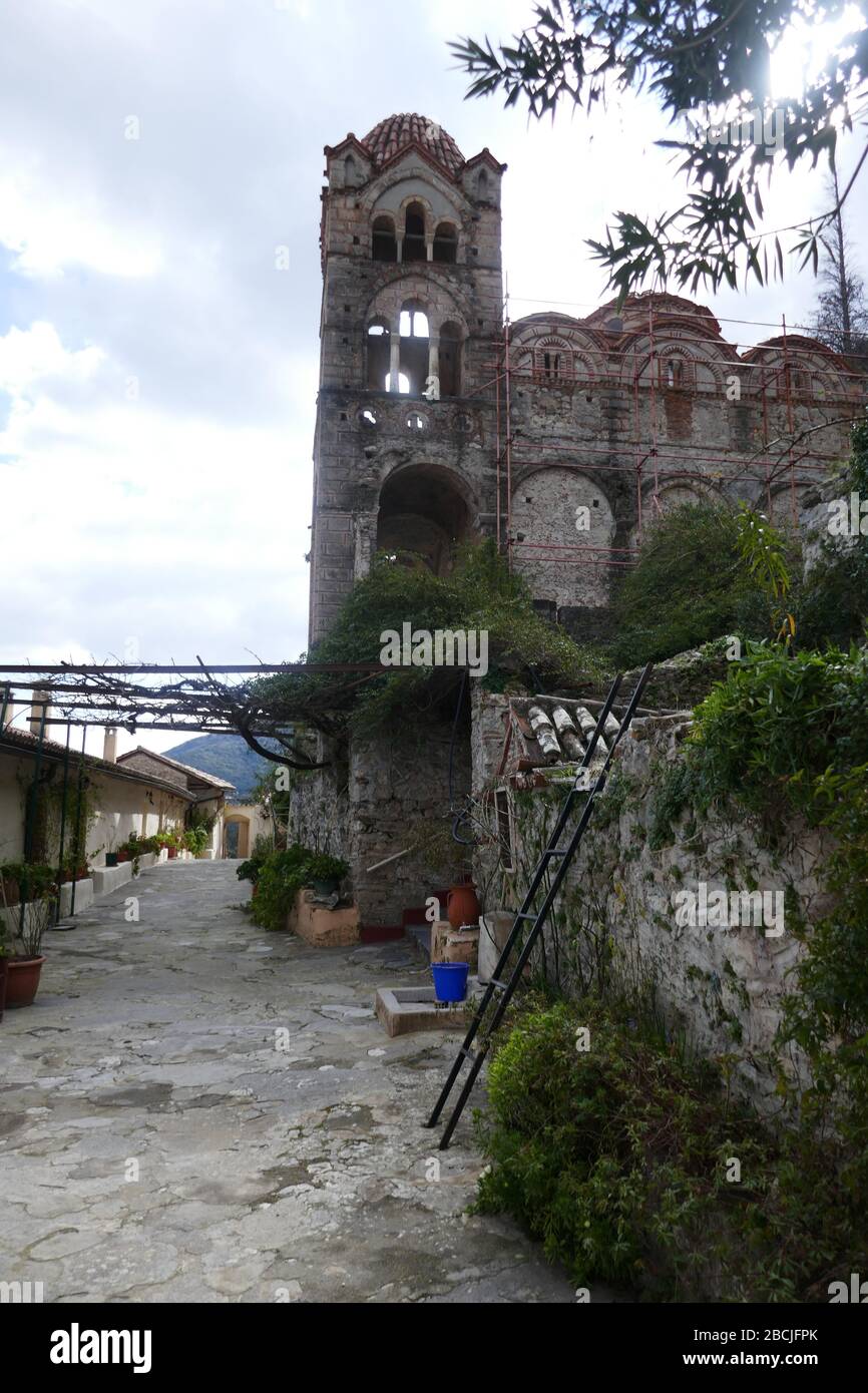 Archaeological site of Mystra Stock Photo - Alamy