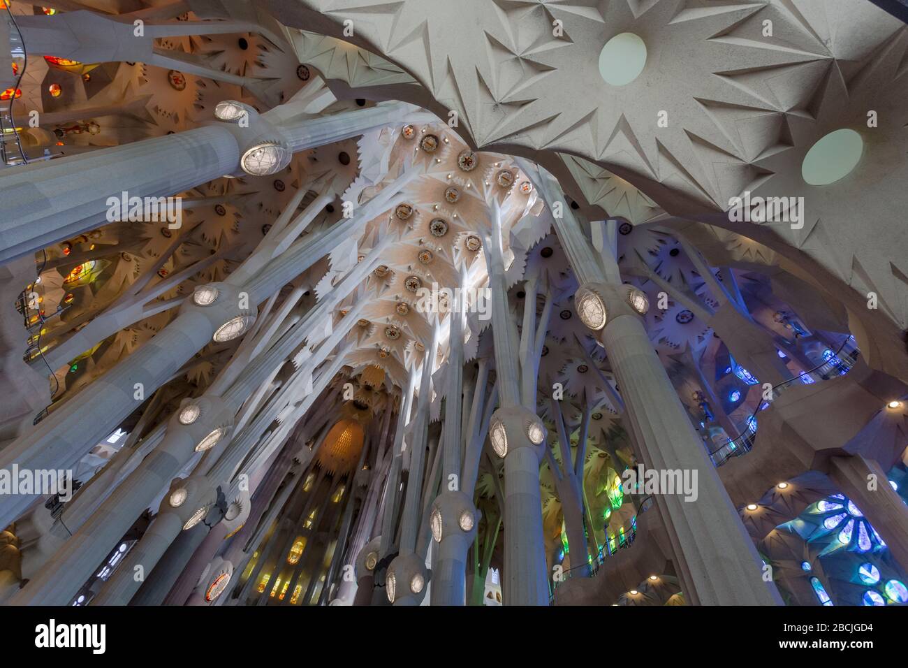 La sagrada familia church designed by antoni gaudi hi-res stock ...