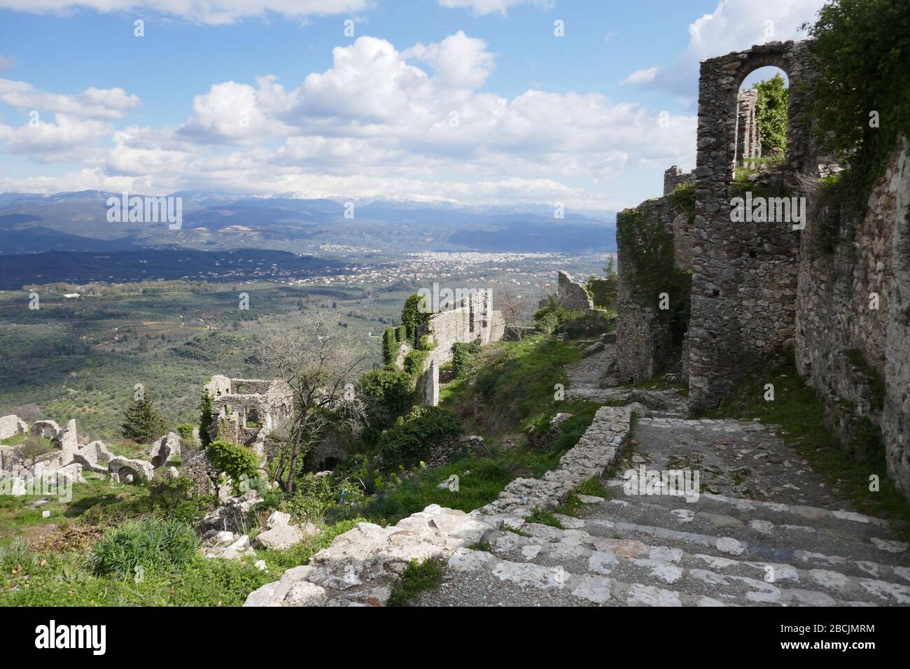 Archaeological site of Mystra Stock Photo - Alamy