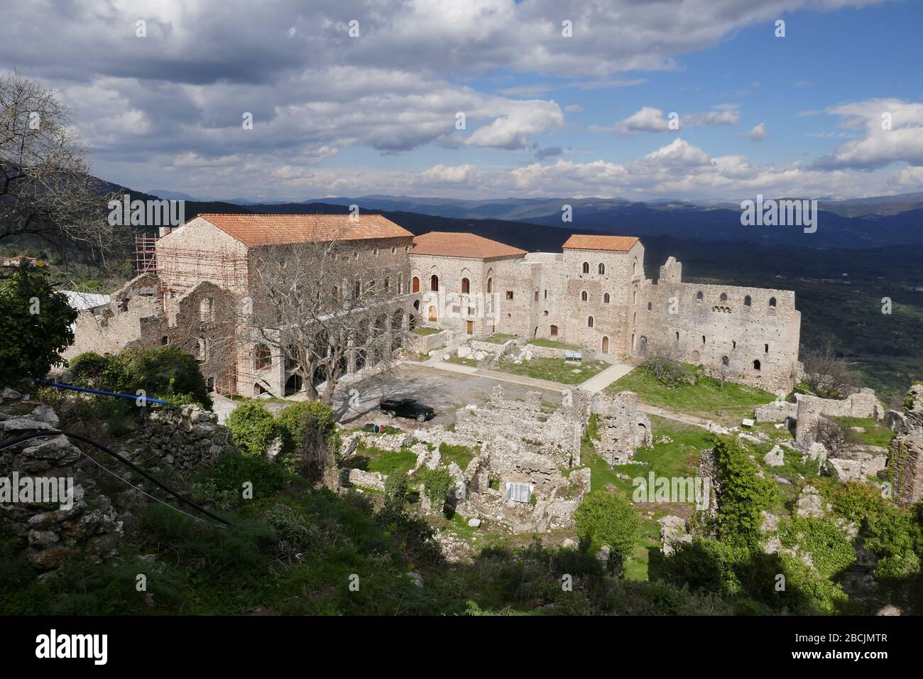 Archaeological site of Mystra Stock Photo - Alamy