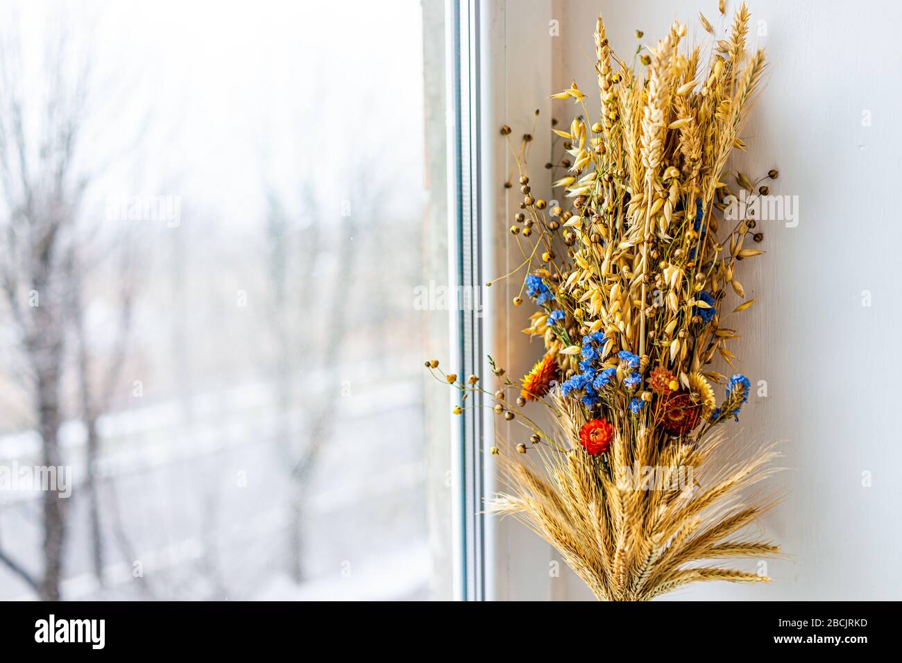 Flower dry arrangement in traditional Ukrainian tradition for Christmas ...