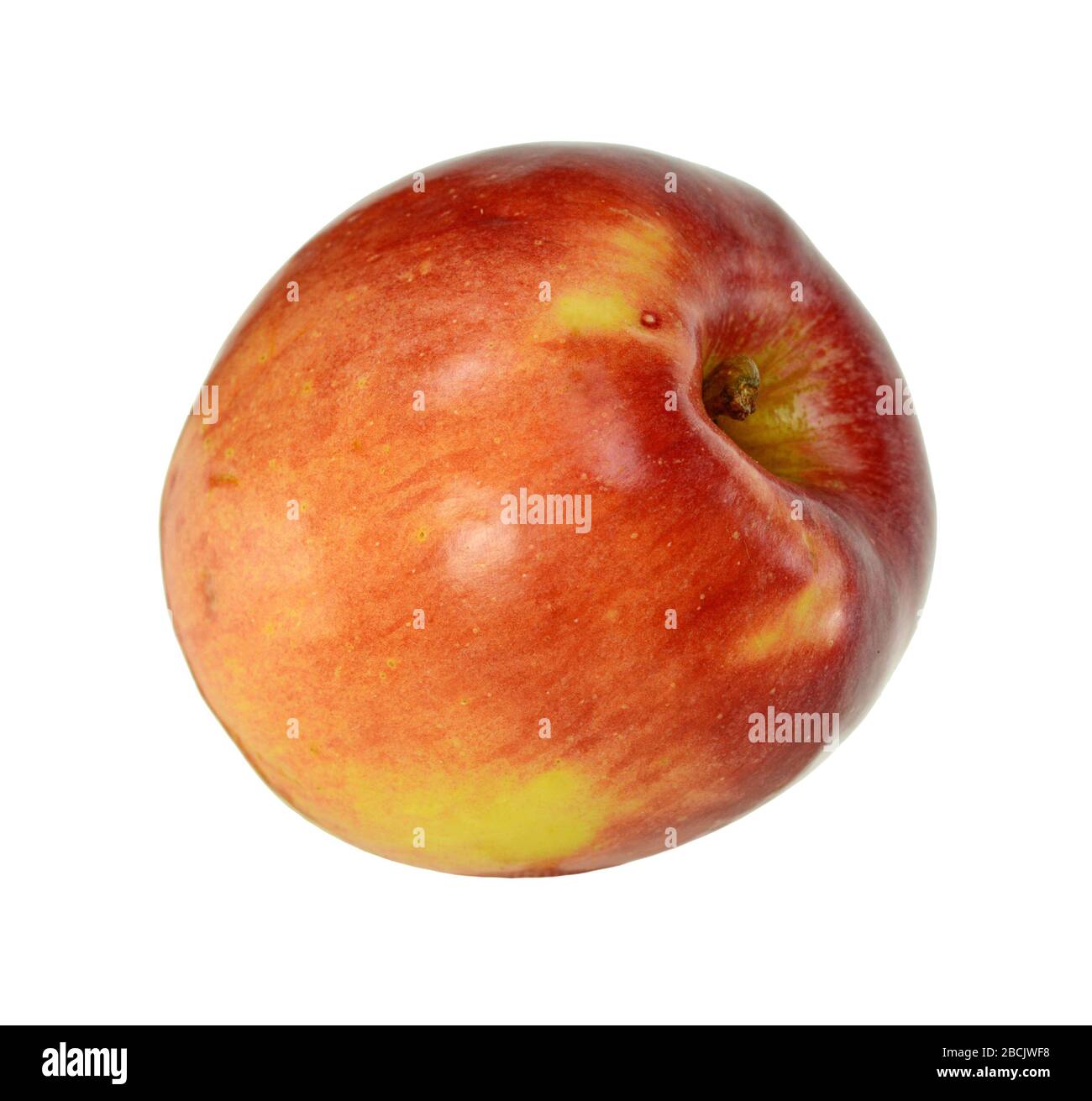 Beautiful natural apple isolated on white Stock Photo - Alamy