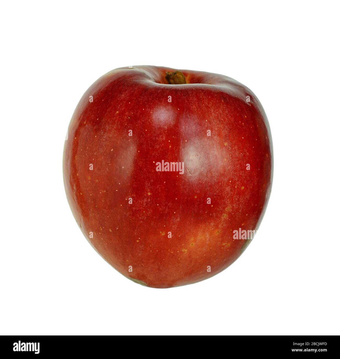 Beautiful natural apple isolated on white Stock Photo - Alamy