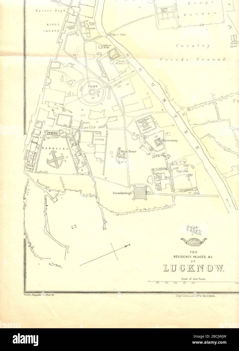 Map of lucknow hi-res stock photography and images - Alamy