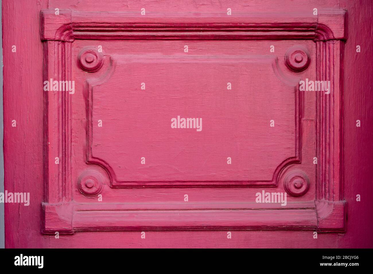 Trim Texture on Pink Door with copy space Stock Photo - Alamy