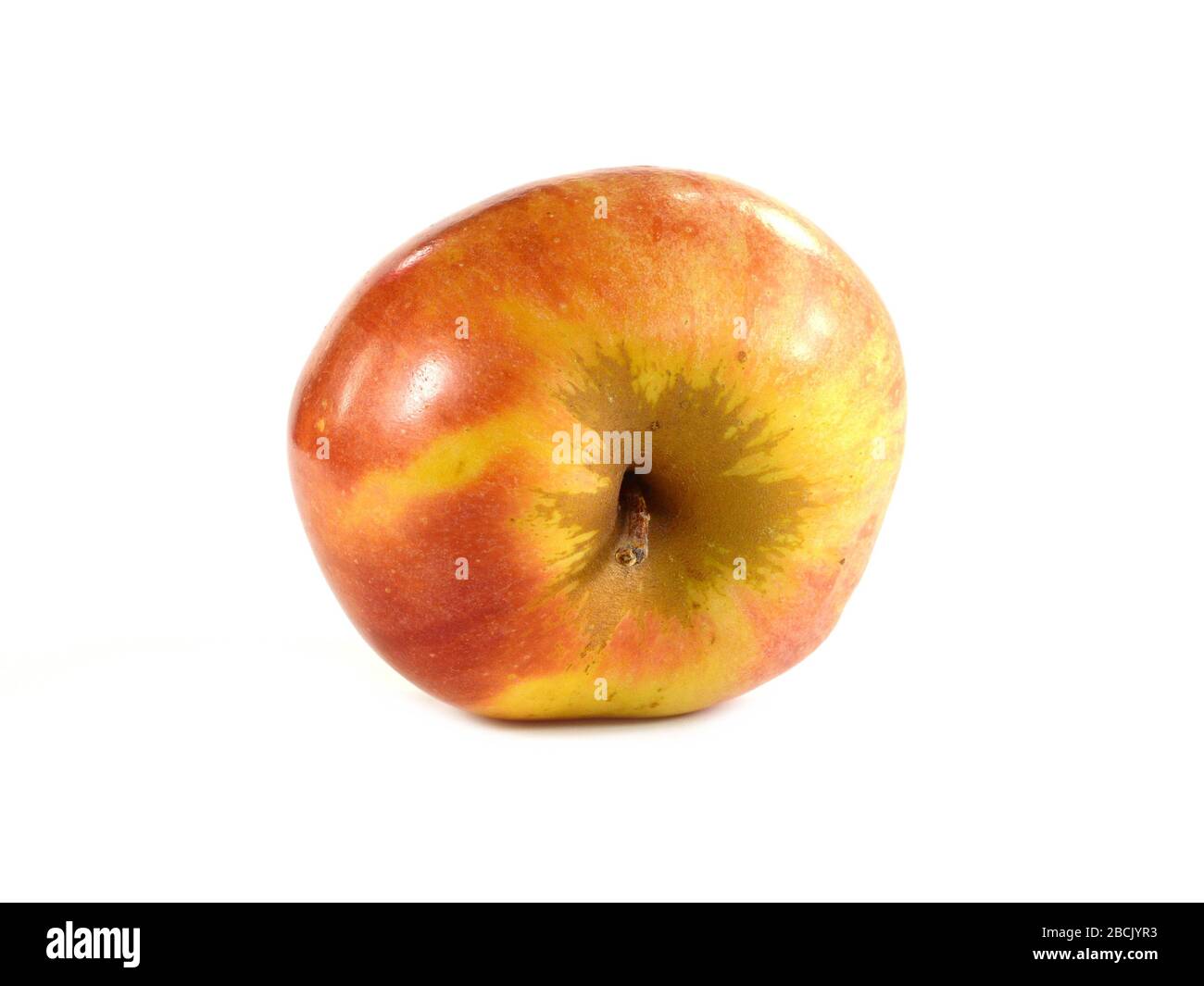 Beautiful natural apple isolated on white Stock Photo - Alamy