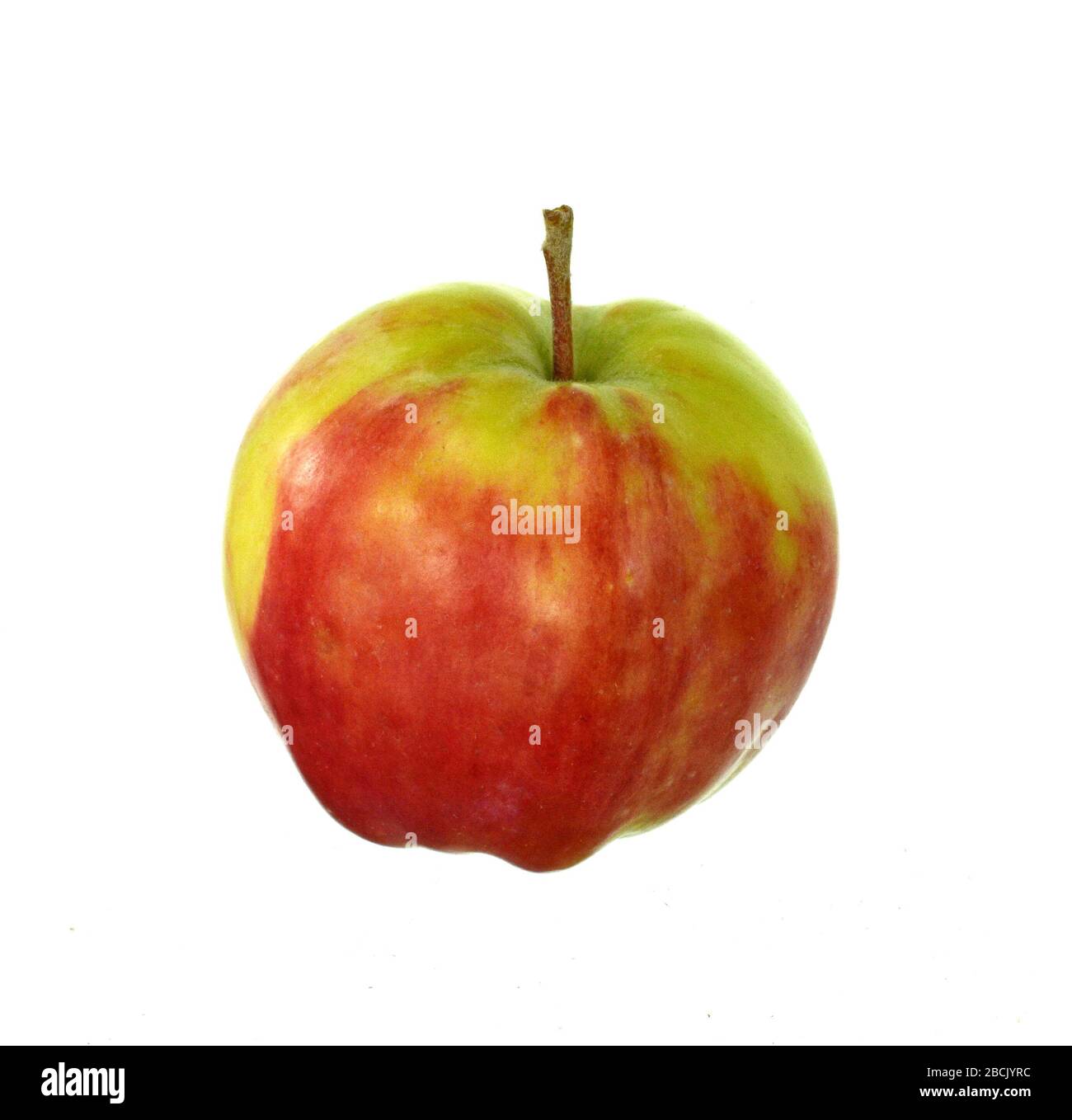 Beautiful natural apple isolated on white Stock Photo - Alamy