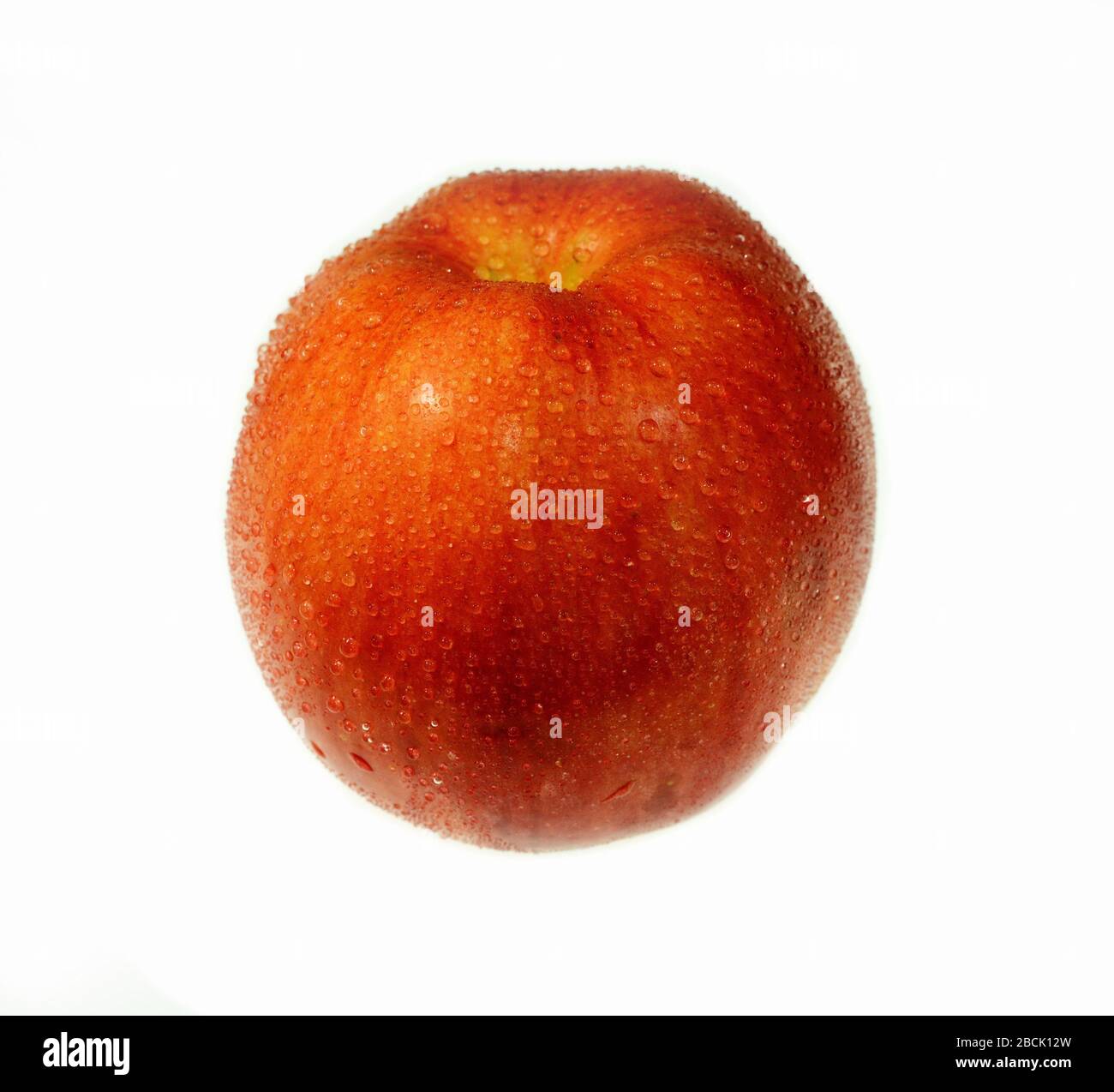 Beautiful natural apple isolated on white Stock Photo - Alamy