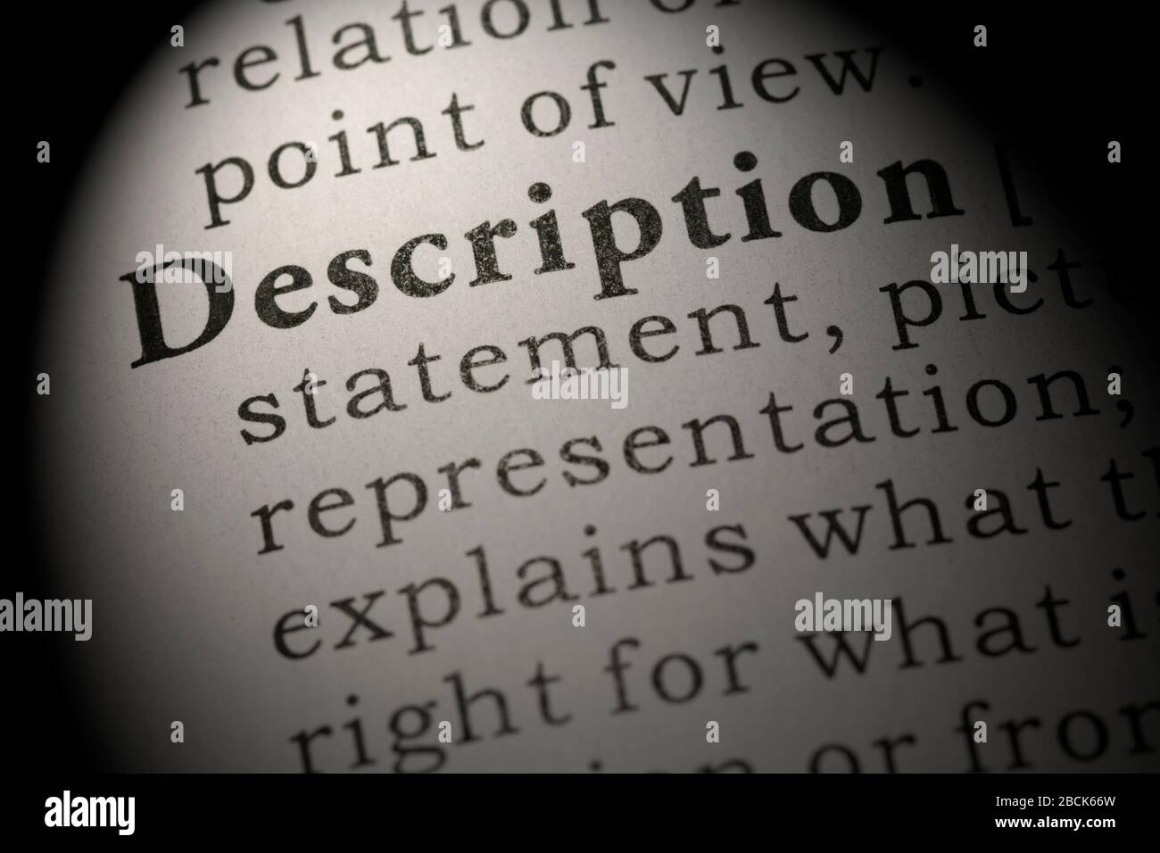 Fake Dictionary, Dictionary definition of word description Stock Photo ...