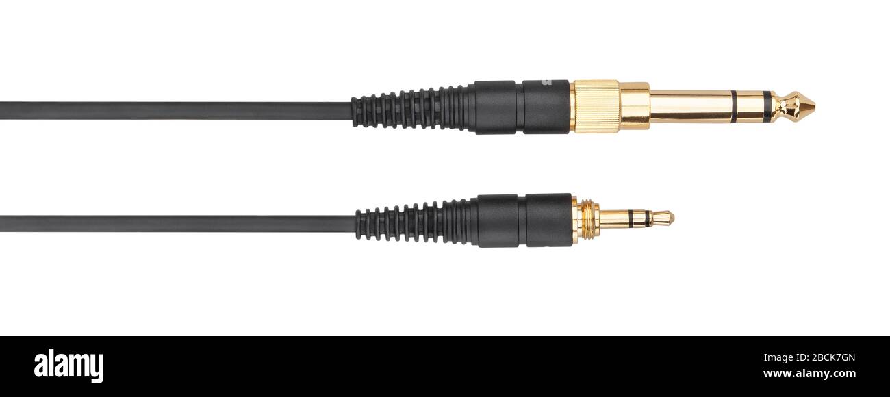 audio jack path isolated on white Stock Photo - Alamy