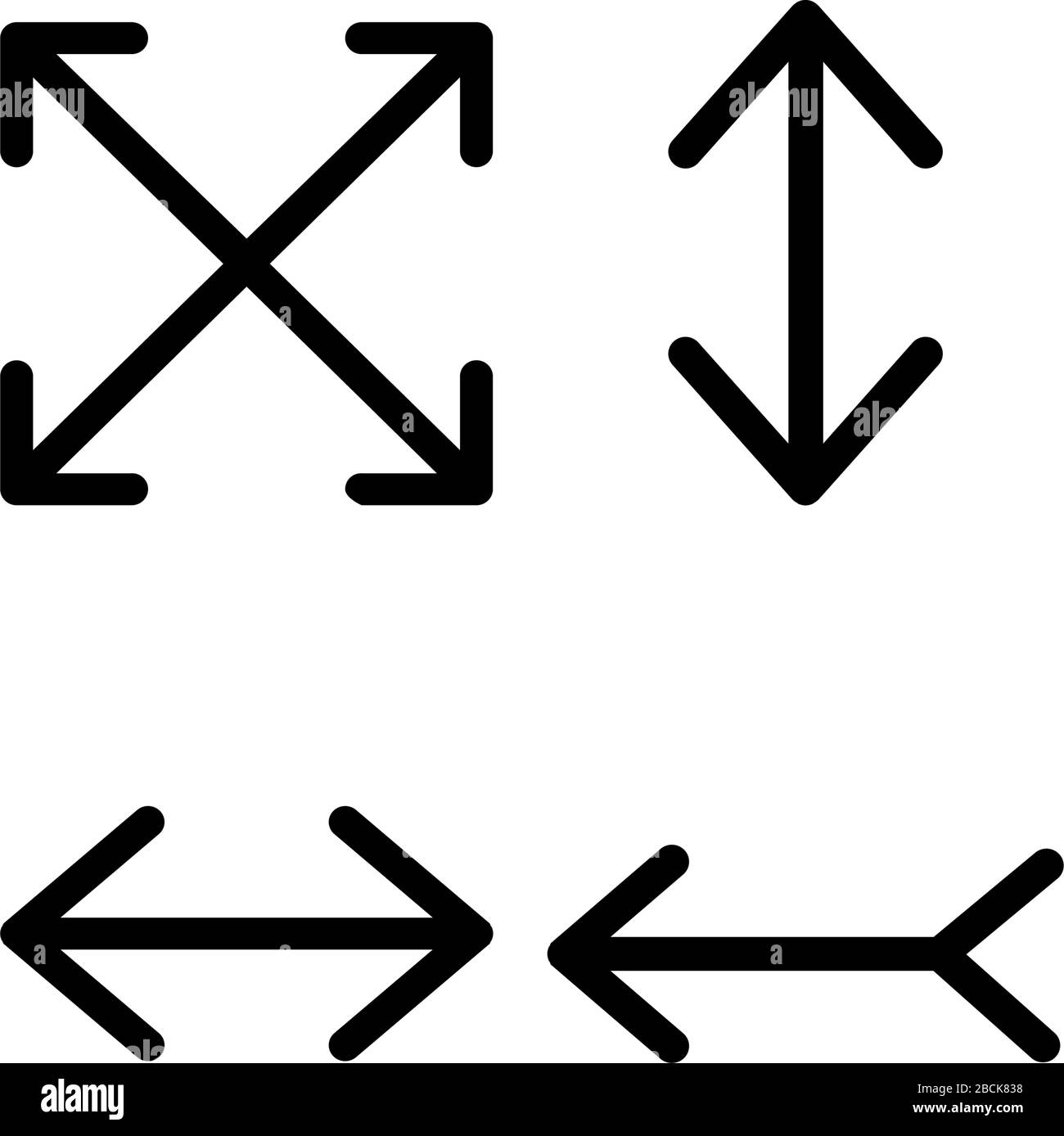 Illustration mobile phone arrow Black and White Stock Photos & Images ...