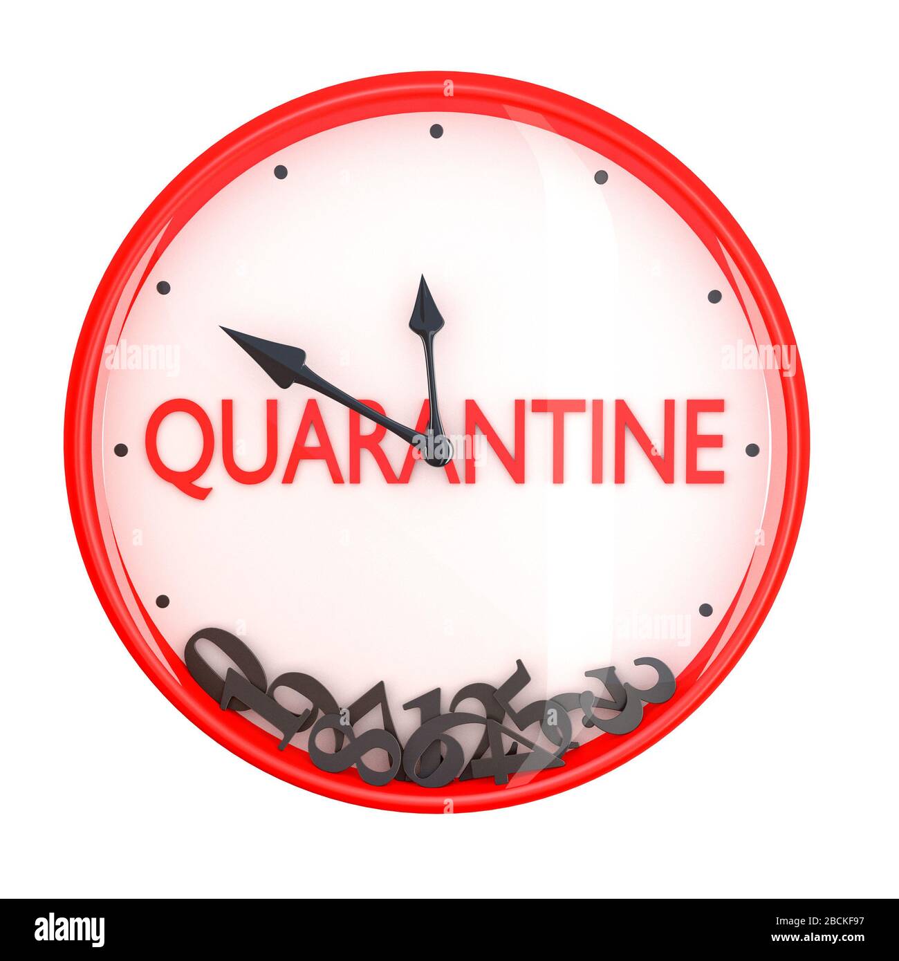 Clock with fallen numbers hi-res stock photography and images - Alamy