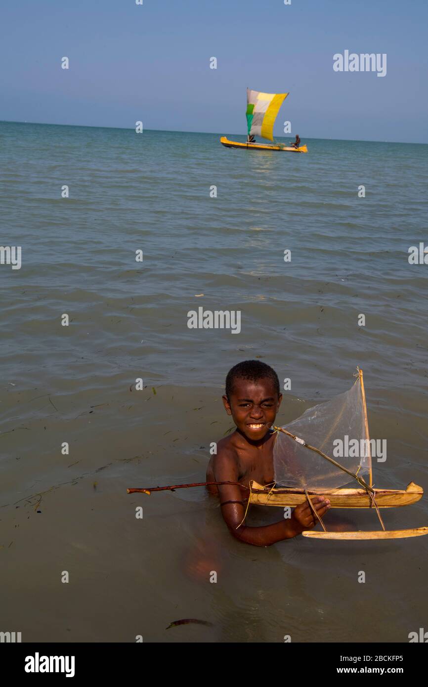 Africa, Madagascar, Ankilibe. Bakuba Hotel. Near the Tropic of ...