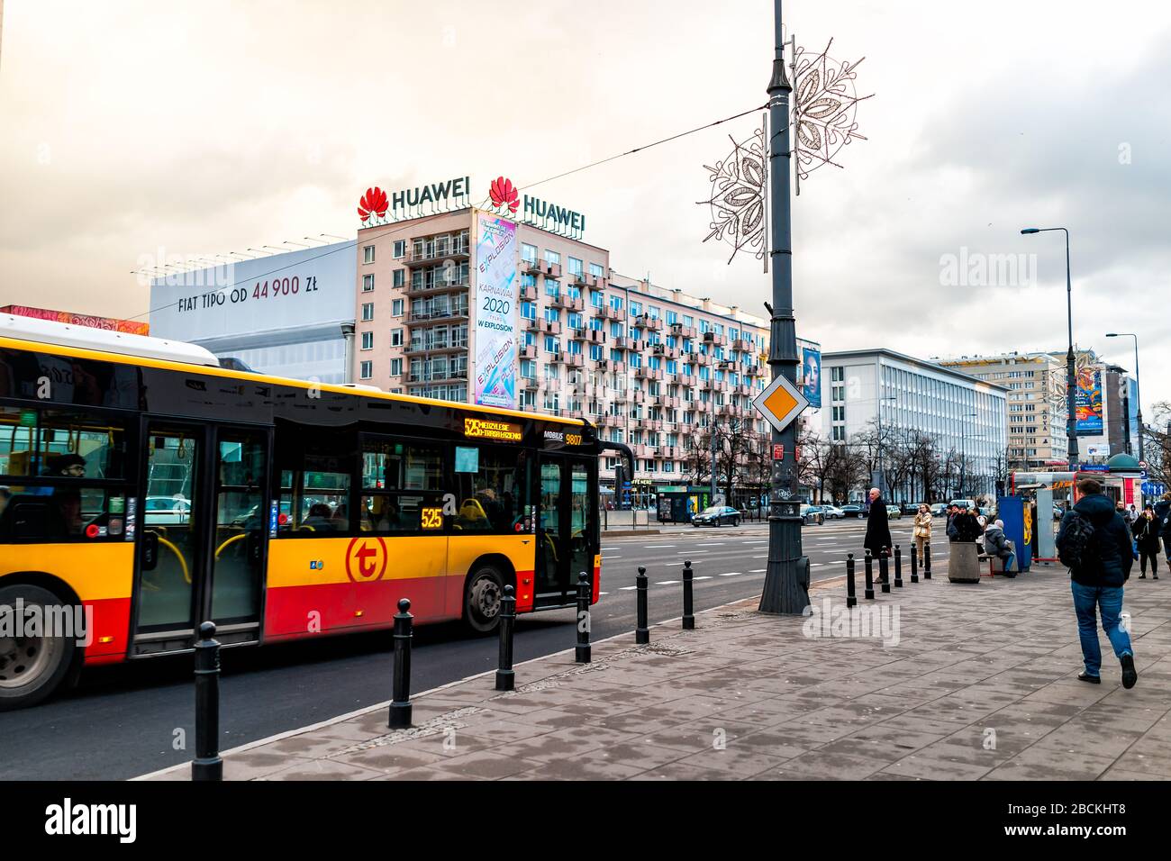 Warsaw, Poland - January 22, 2020: Huawei corporate office building ...