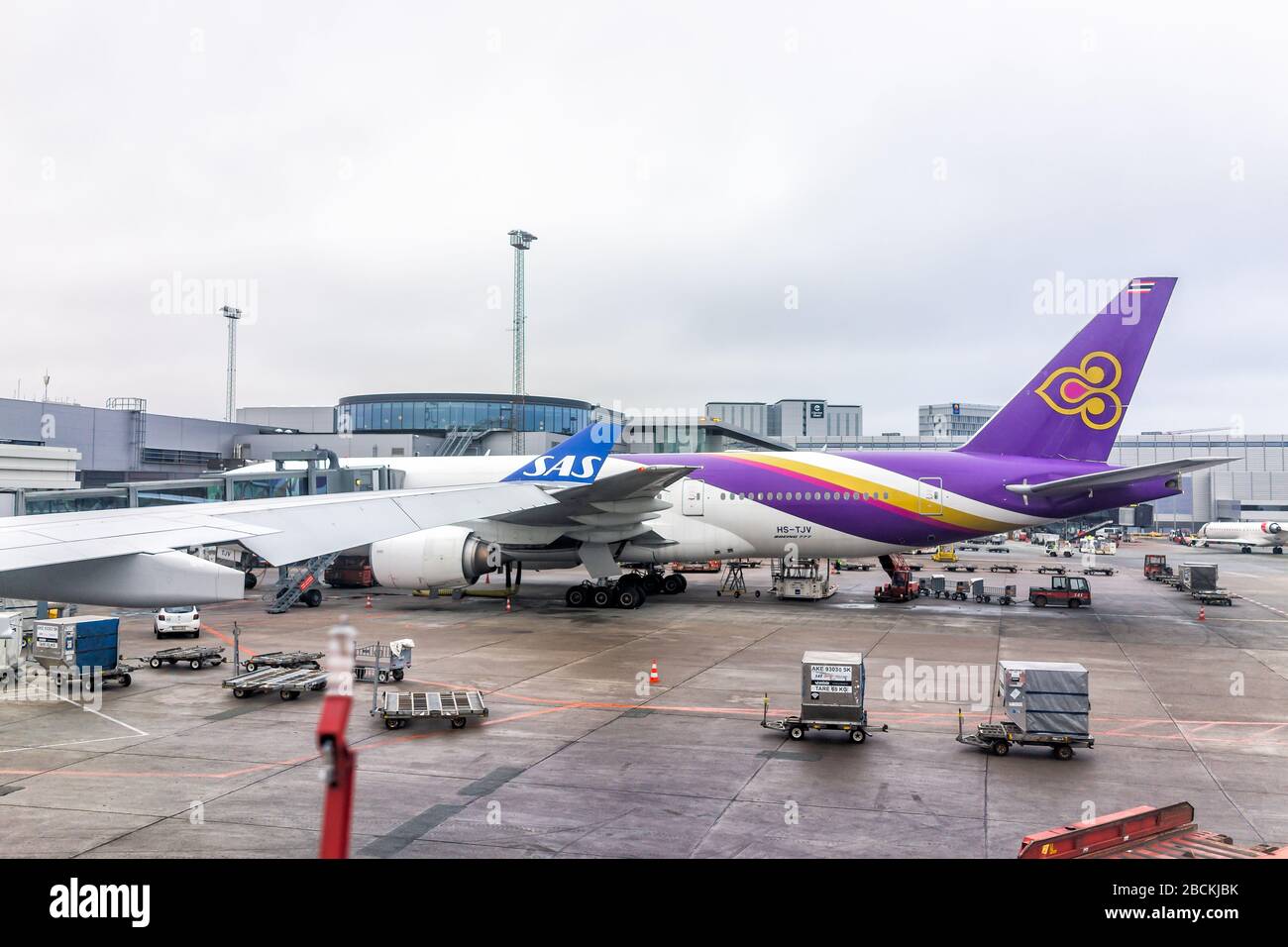 Wing sas airplane hi-res stock photography and images - Alamy