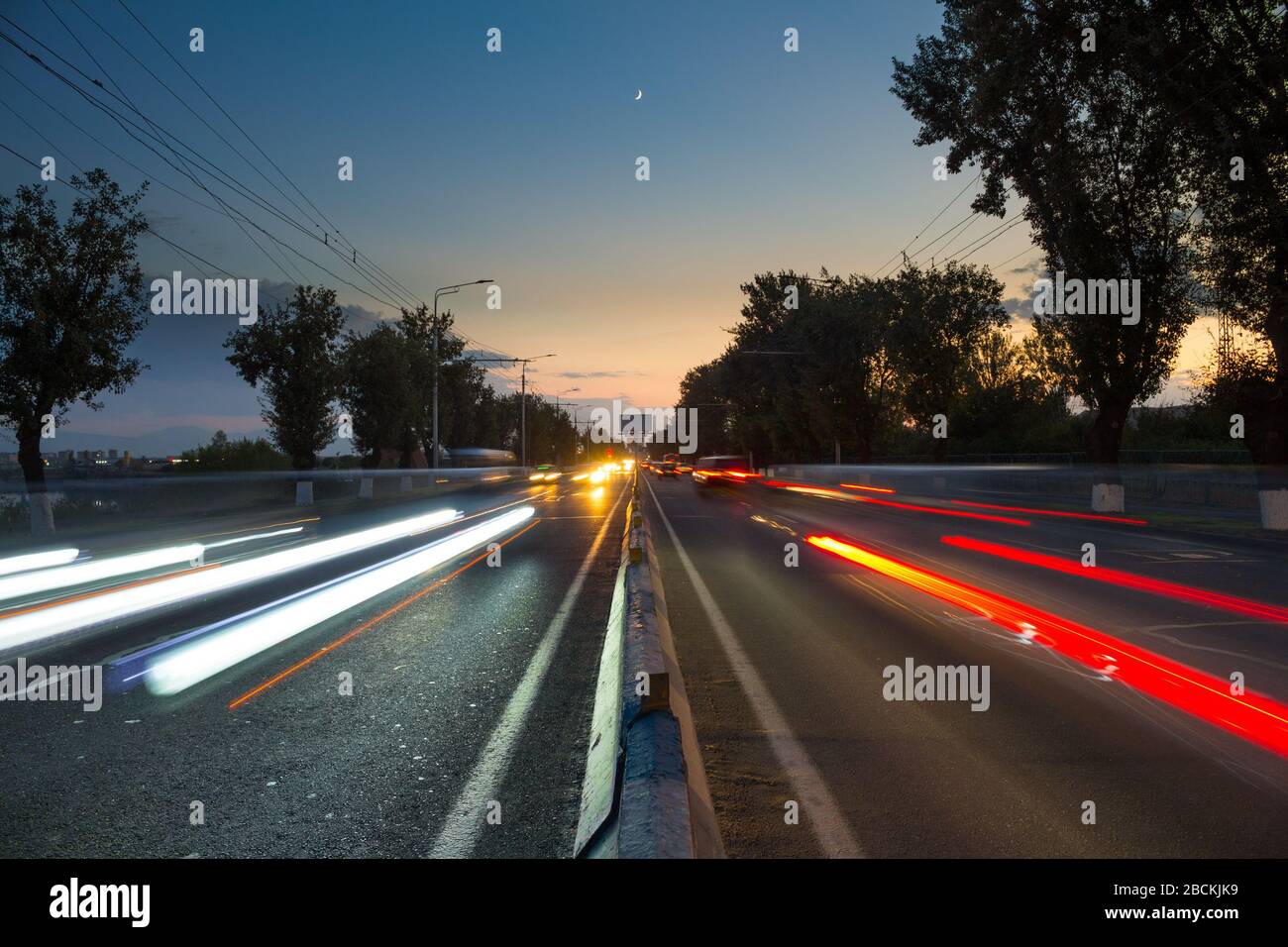 Cars long exposure hi-res stock photography and images - Alamy