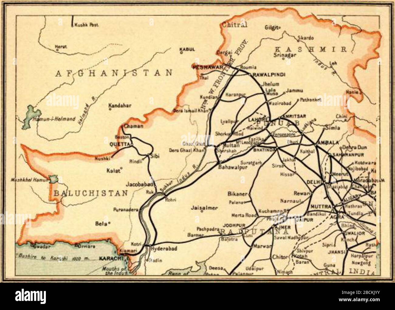 Railway map india hi-res stock photography and images - Alamy