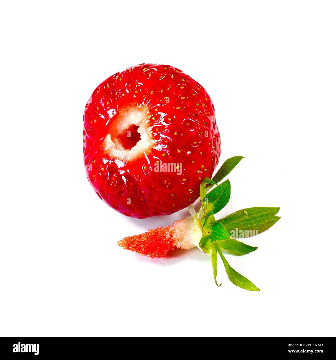 Strawberry isolated on a white background Stock Photo - Alamy