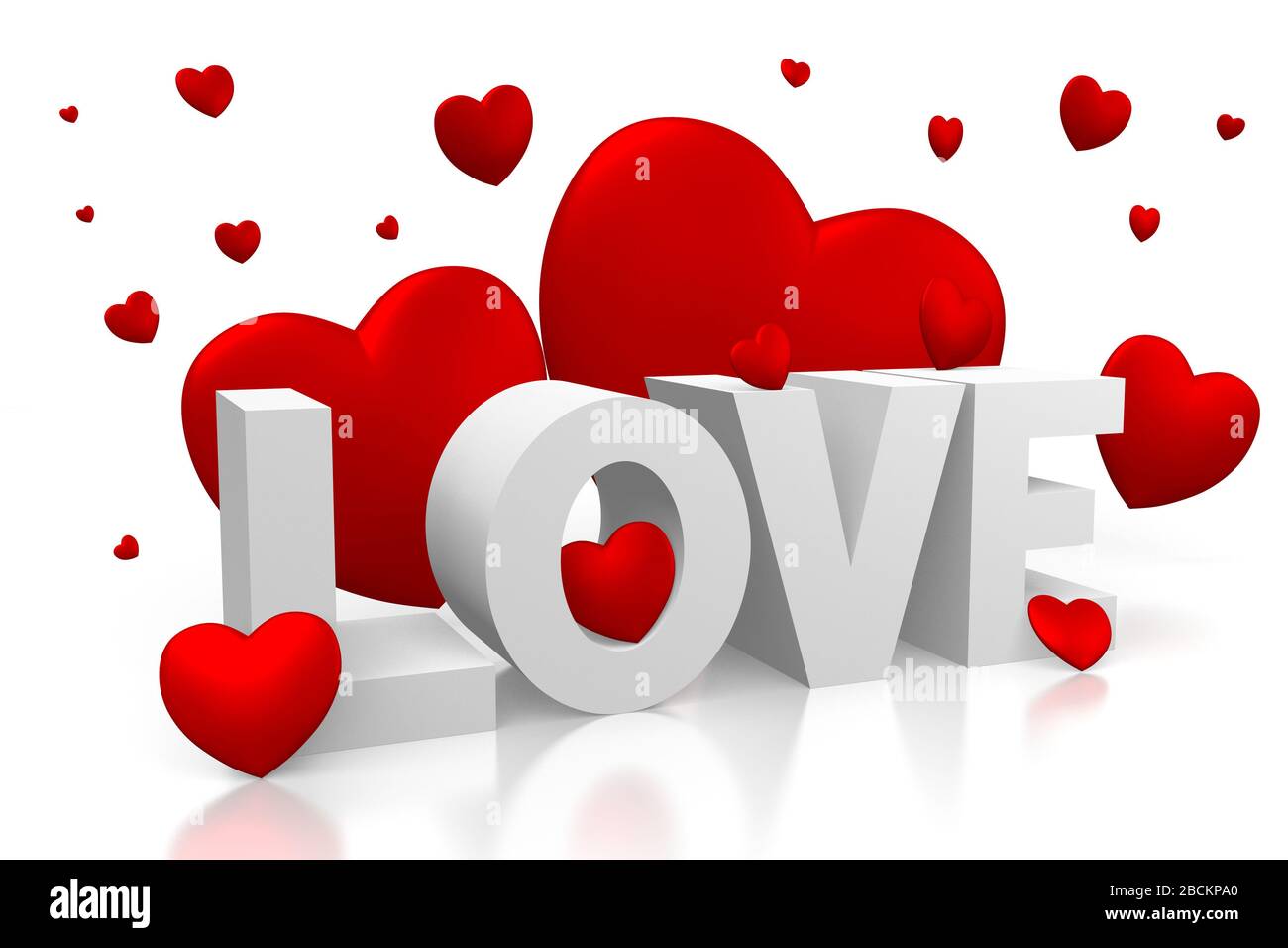 3D love concept Stock Photo - Alamy