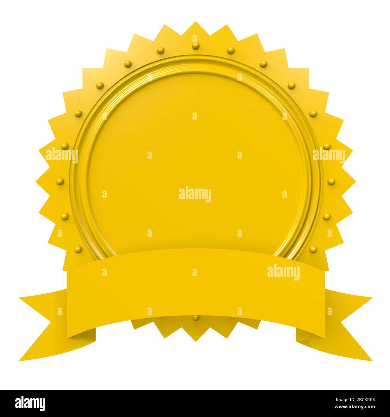 3D badge/ emblem illustration Stock Photo - Alamy