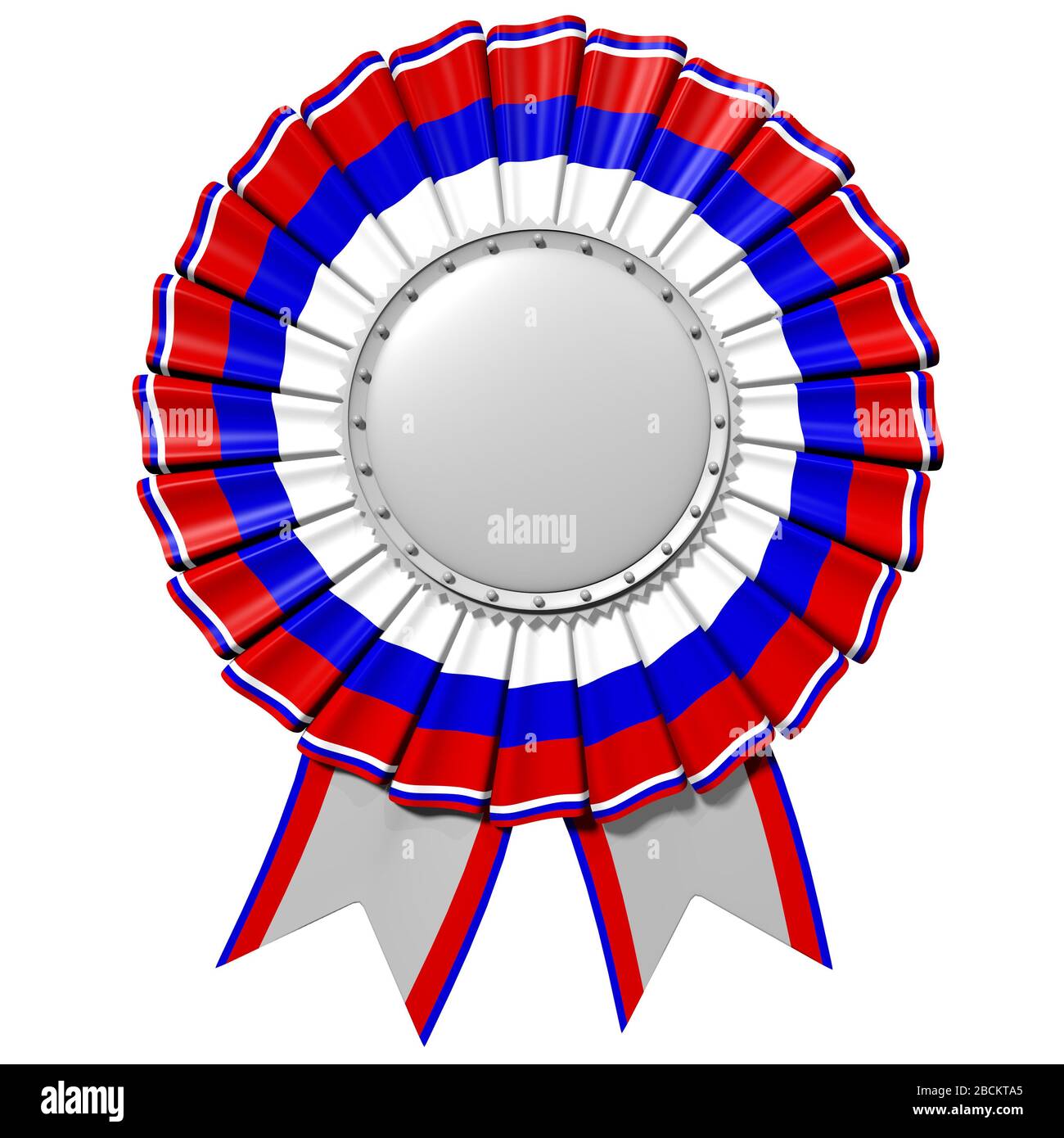 3D badge/ emblem illustration, white background Stock Photo - Alamy