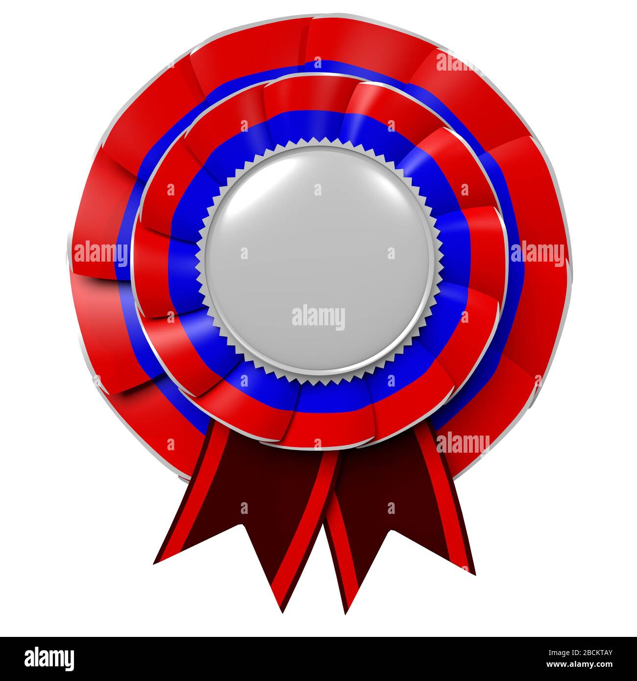 3D badge/ emblem illustration, white background Stock Photo - Alamy