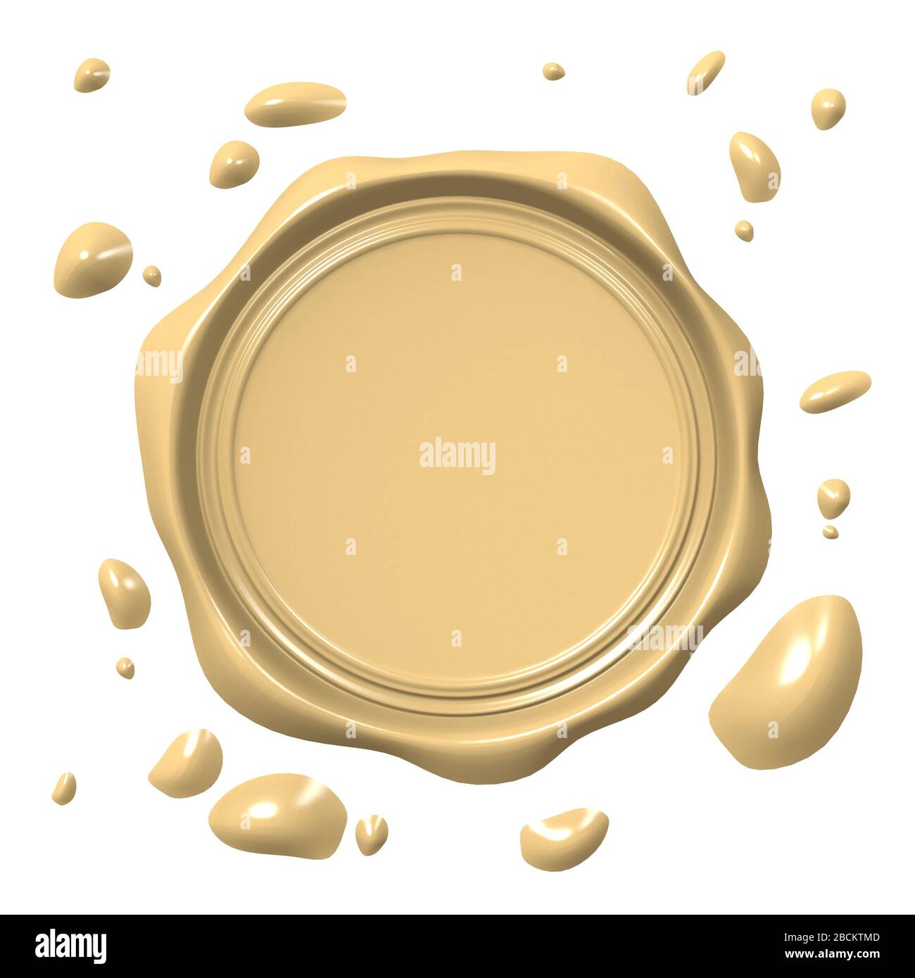 3D wax seal illustration Stock Photo - Alamy