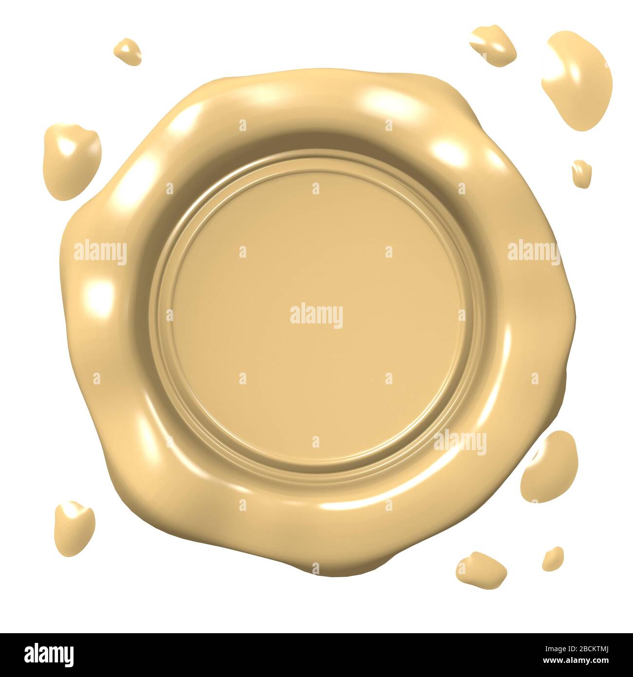 3D wax seal illustration Stock Photo - Alamy
