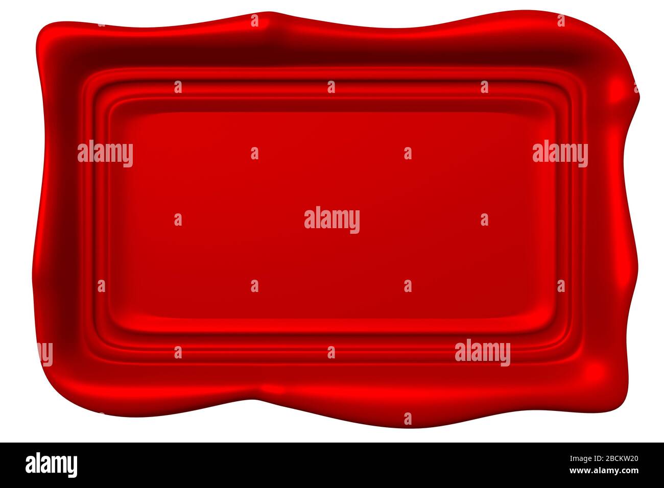 3D red wax seal illustration Stock Photo - Alamy