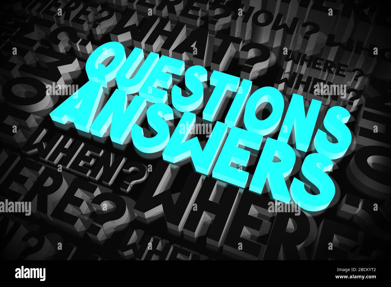 Questions and answers concept Stock Photo - Alamy