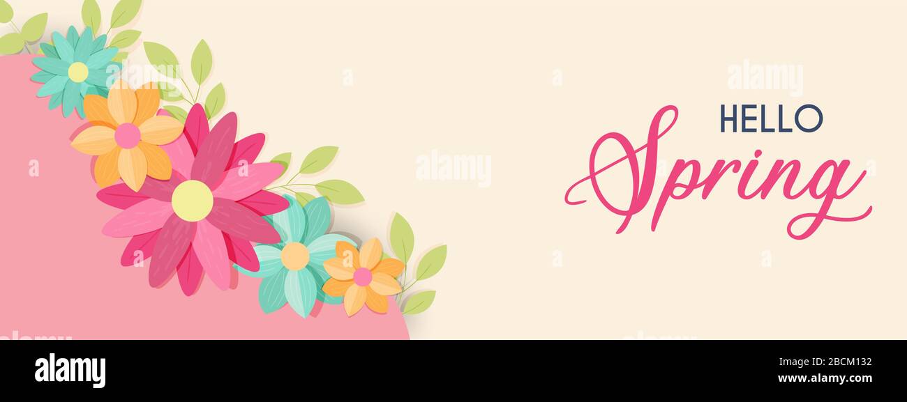 Hello Spring Facebook Cover