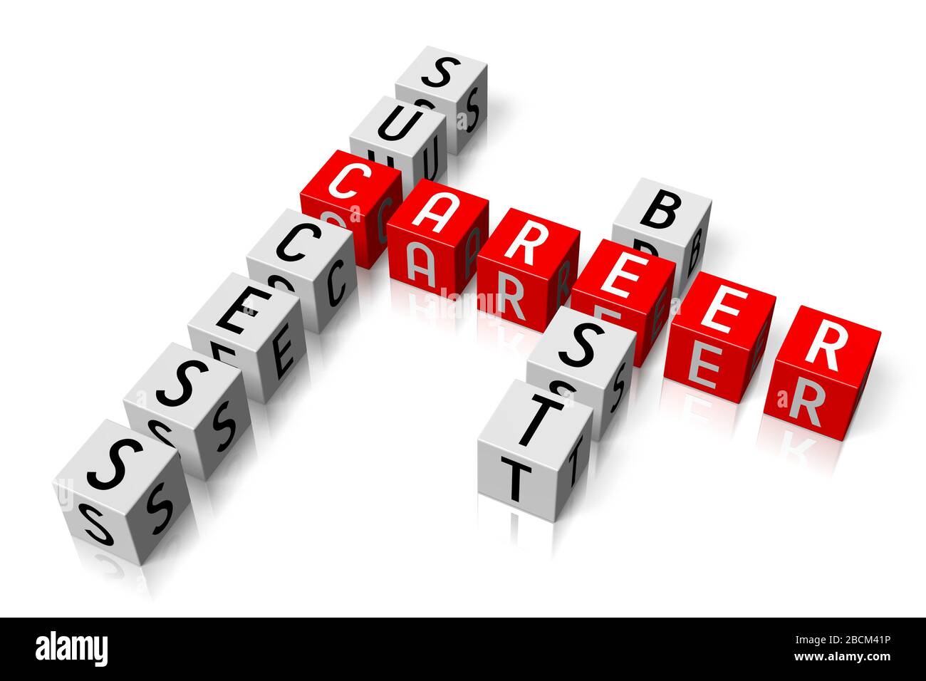 3D cubes concept - career Stock Photo - Alamy