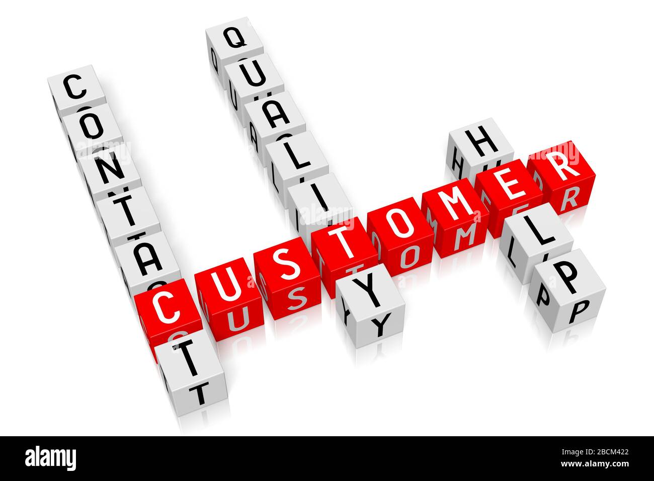 3D cubes concept - customer Stock Photo - Alamy