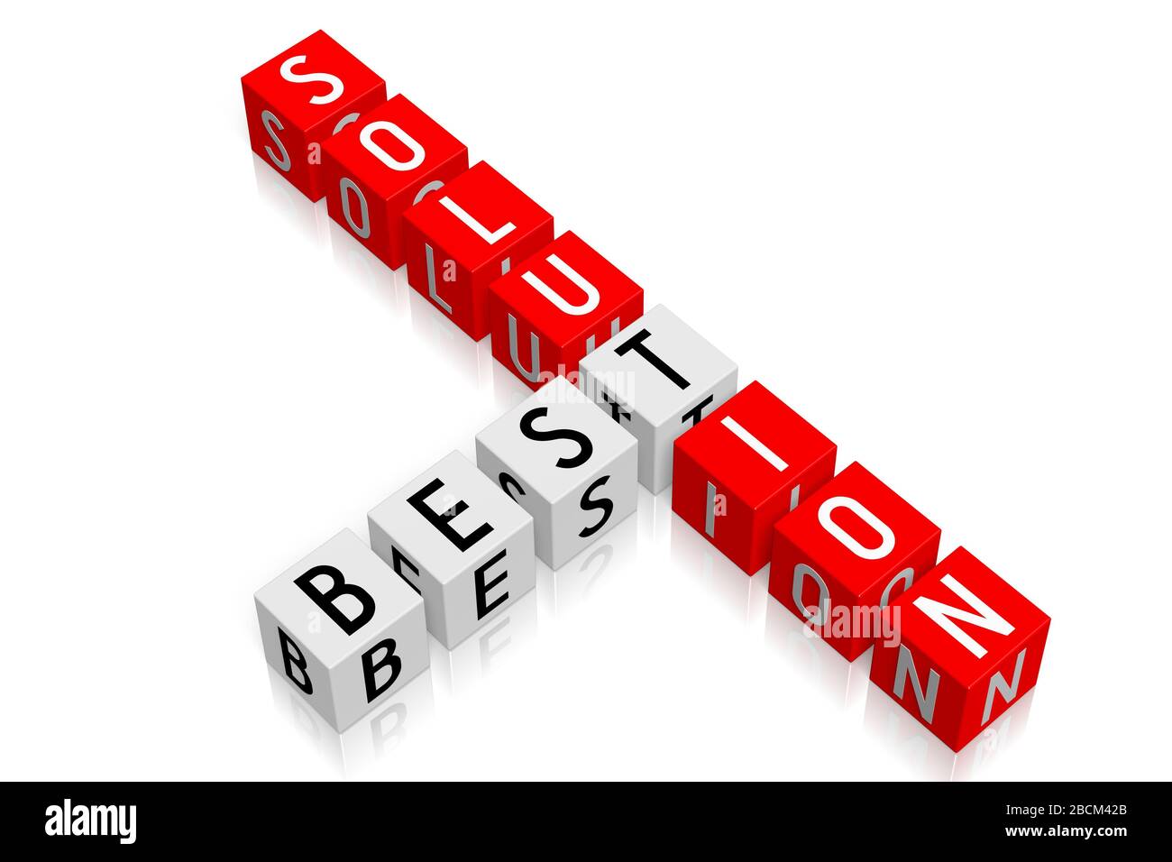 3D cubes concept - solution Stock Photo - Alamy