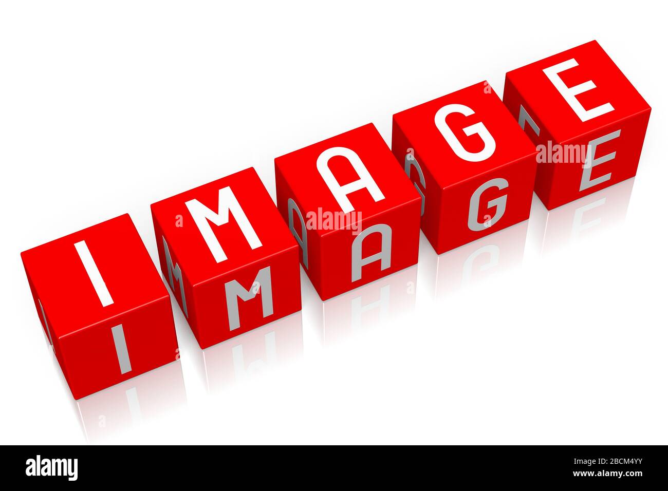 Image - 3D cube word Stock Photo - Alamy