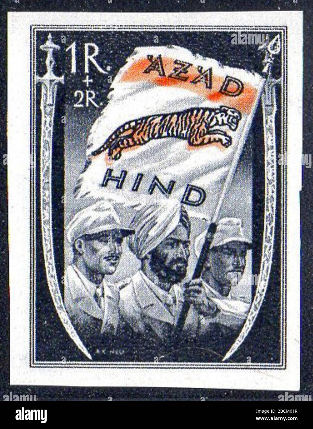 Azad hind stamp, 1943 hi-res stock photography and images - Alamy
