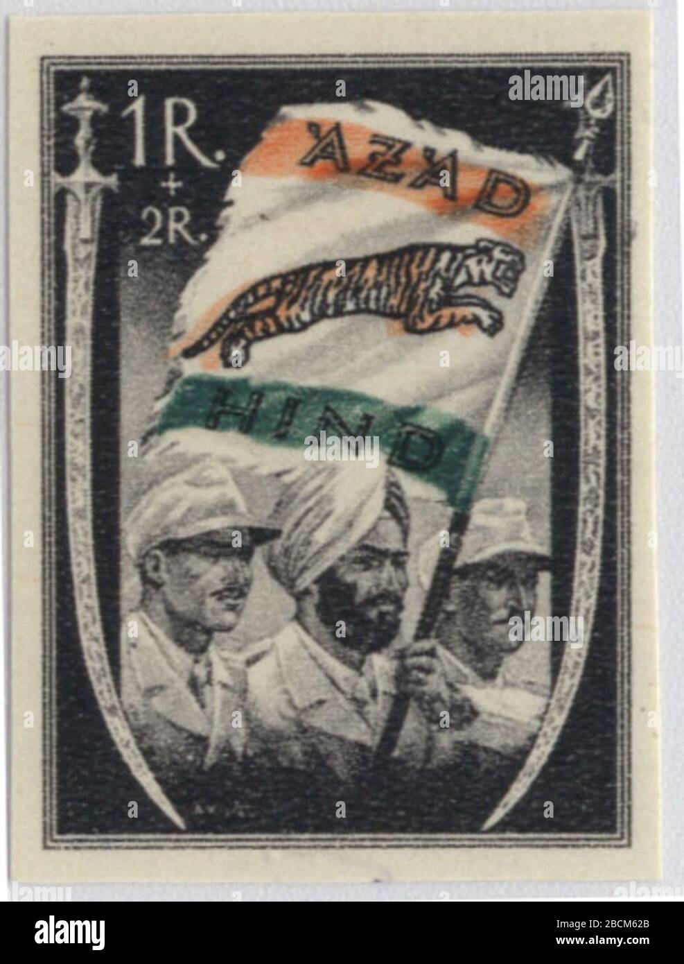 Azad hind stamp, 1943 hi-res stock photography and images - Alamy