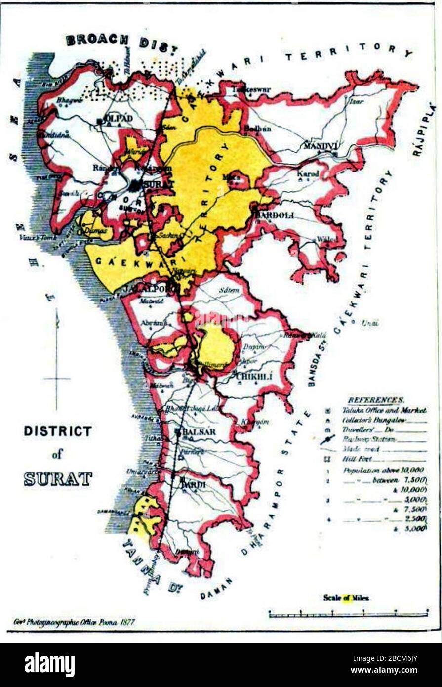 Map Of Gujarat High Resolution Stock Photography and Images - Alamy