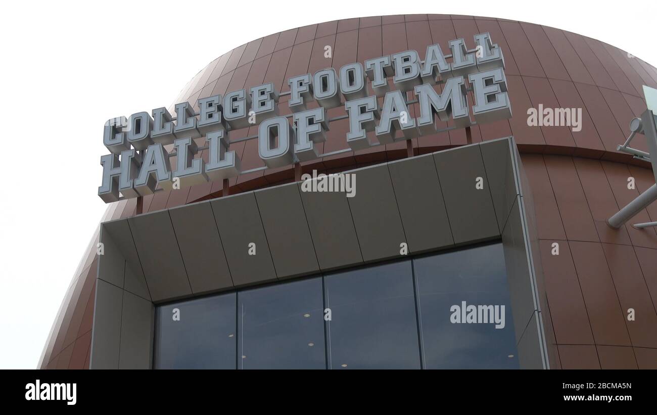 College Football Hall of Fame in Atlanta - ATLANTA, USA - APRIL 18 ...