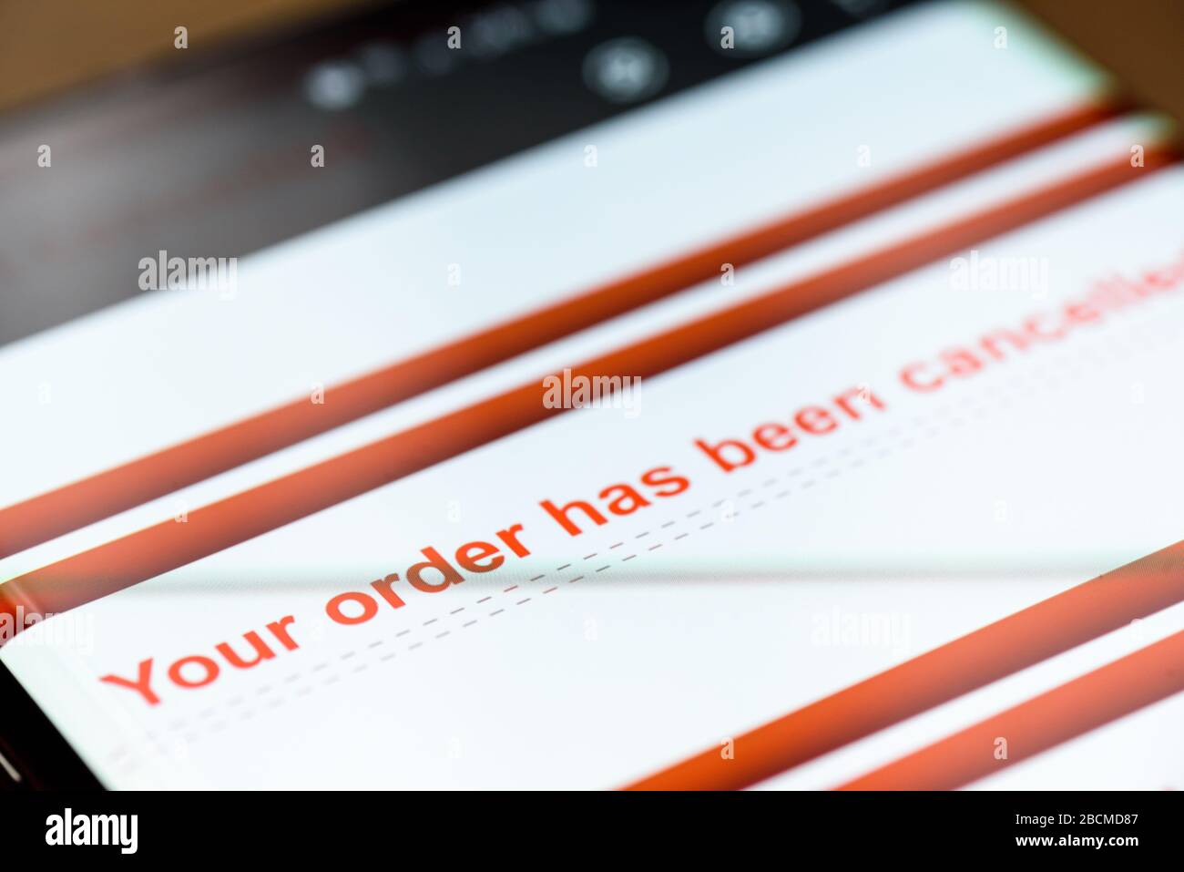 Cancelled order hi-res stock photography and images - Alamy